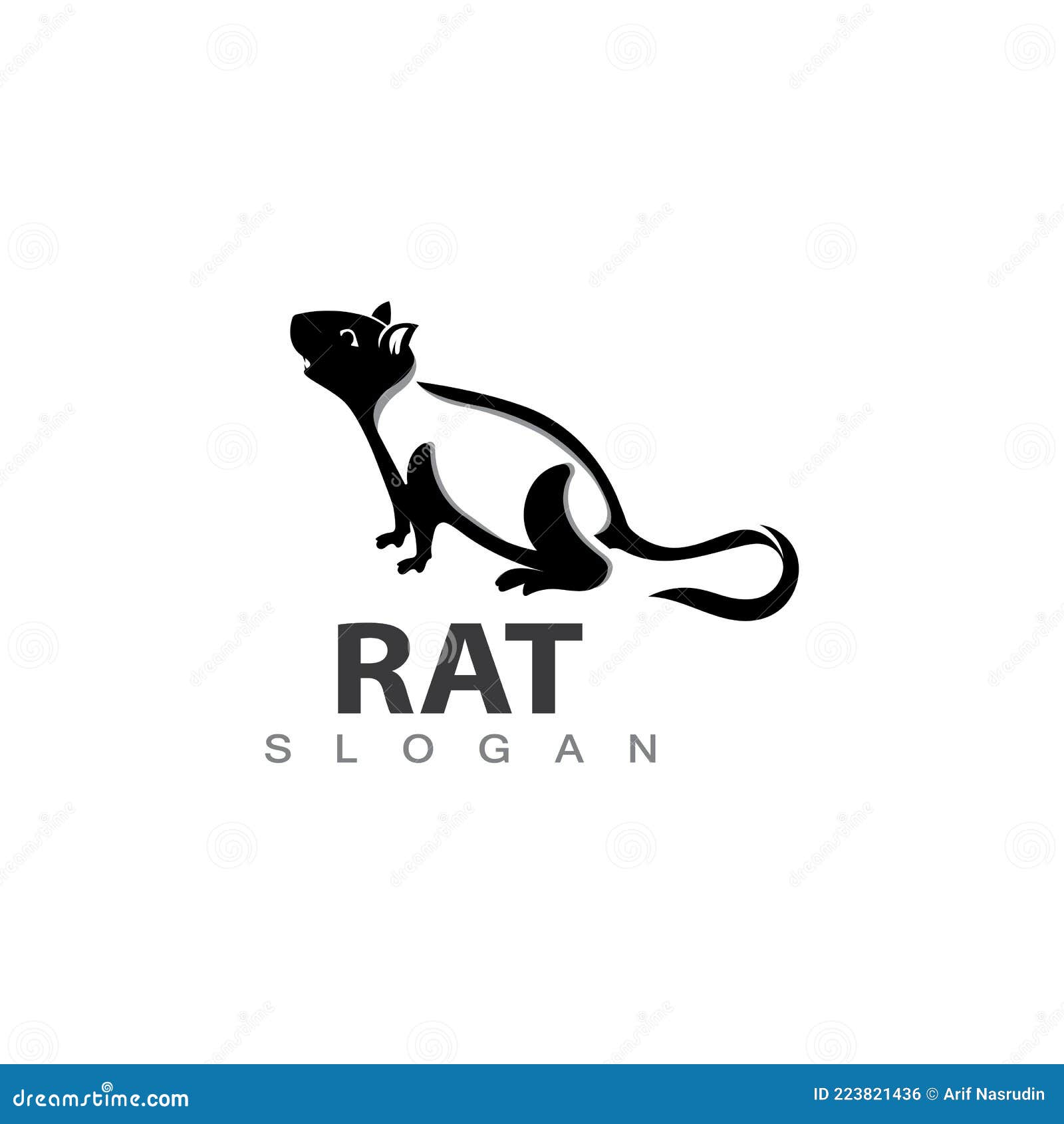 Rat Line Unique Animal Logo Icon Designs Template Vector Stock ...