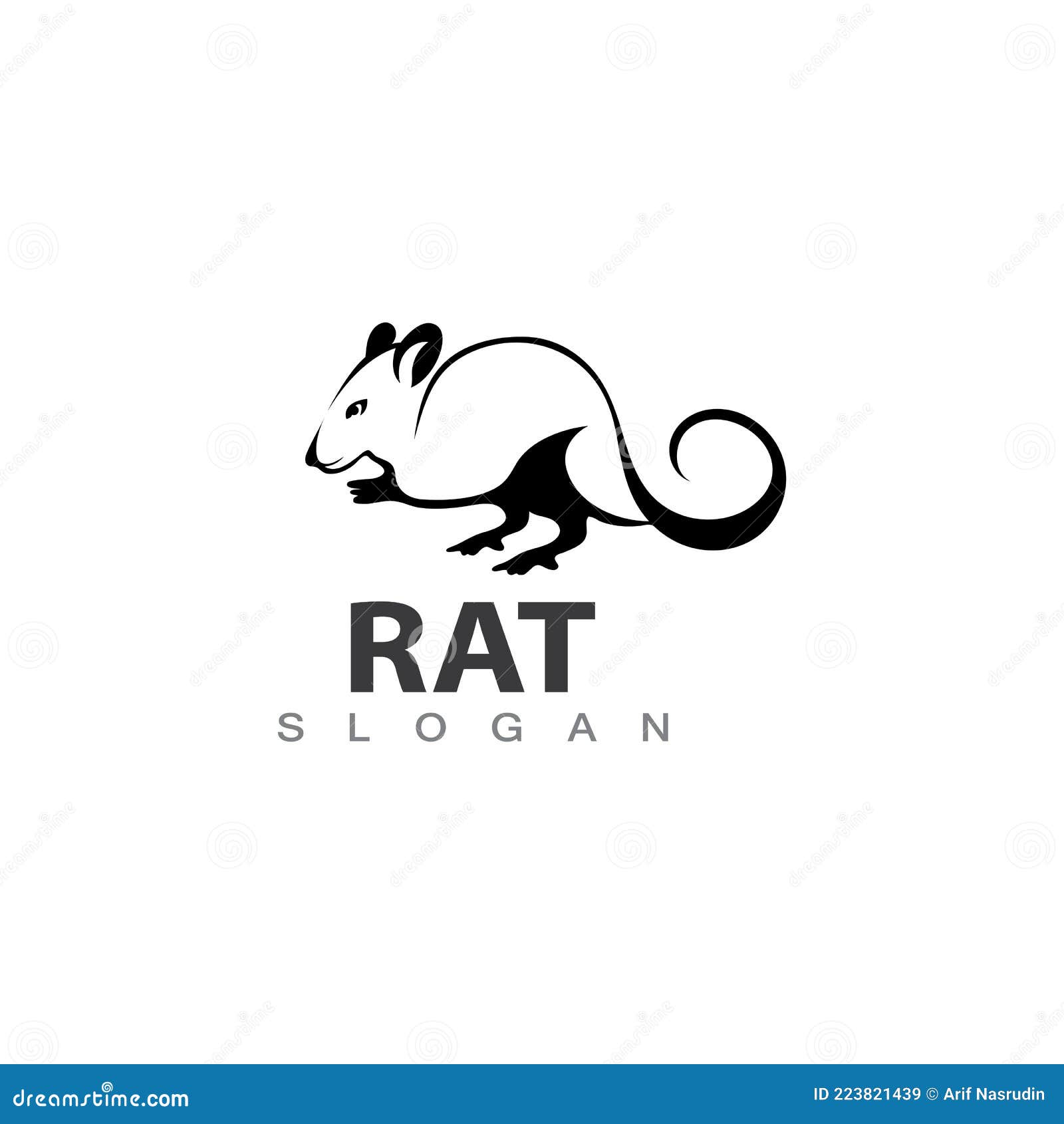 Rat Line Unique Animal Logo Icon Designs Template Vector Stock ...
