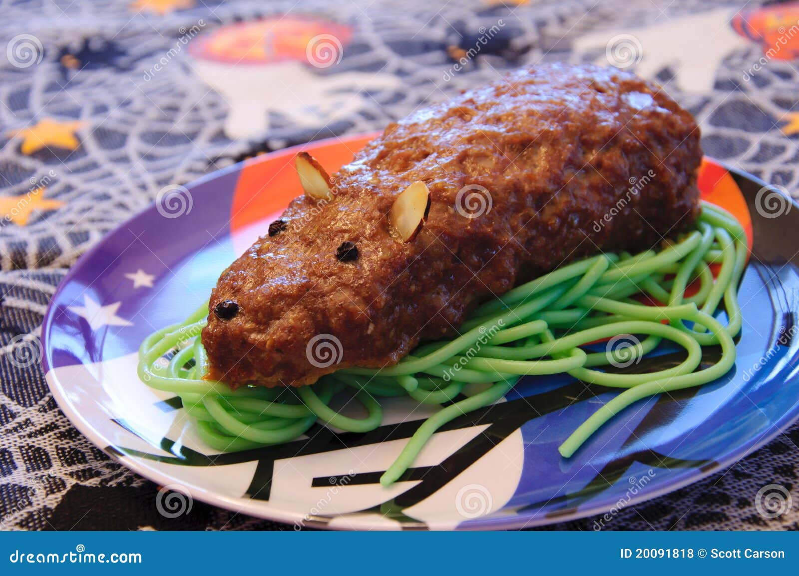 Rat Meatloaf stock photo. Image of ghost, noodle, green - 20091818