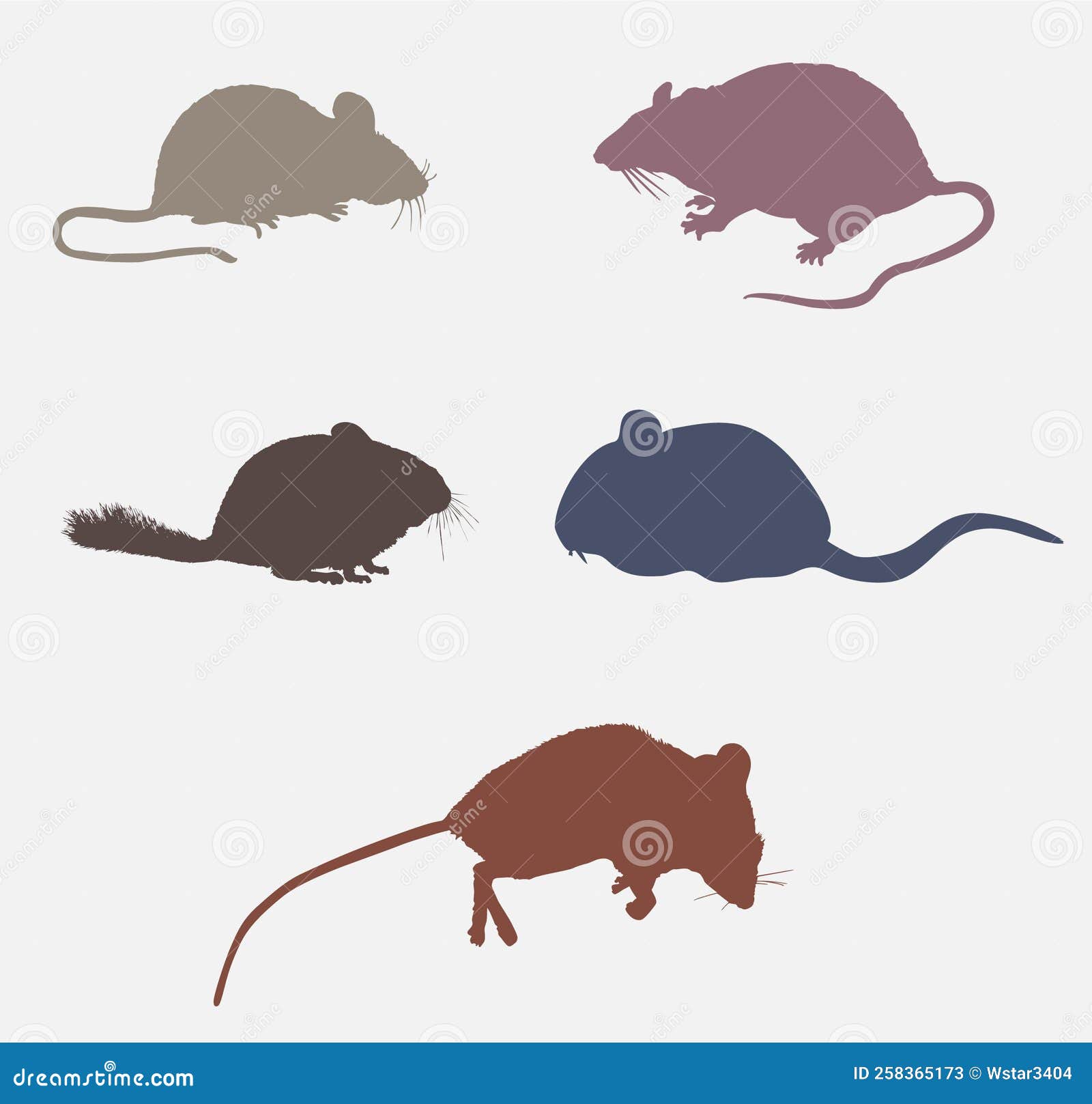Rat, Mouse Wild Animal Colorful Icon Set Stock Vector - Illustration of ... Rat, Mouse Wild Animal Colorful Icon Set Stock Vector - Illustration of ...