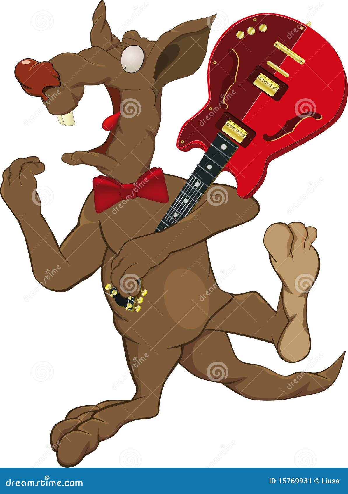 Rat the musician stock vector. Illustration of instrument - 15769931