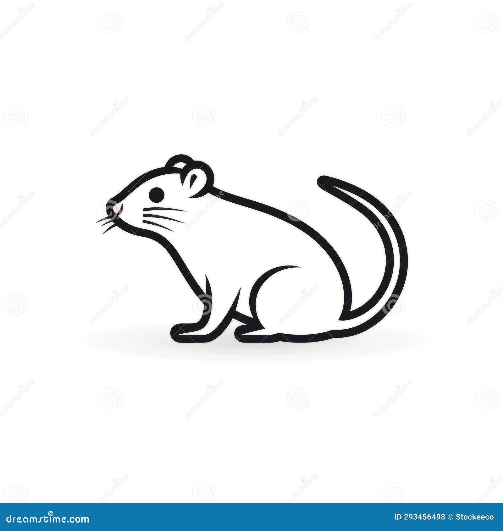 Pensive Rat Logo: Clean and Simple Design by Bess Hamiti Stock ...
