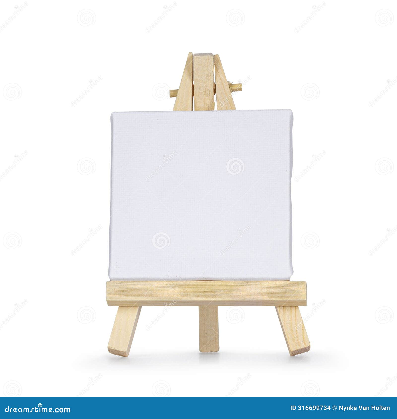Painters easel on white stock photo. Image of advertisement - 316699734