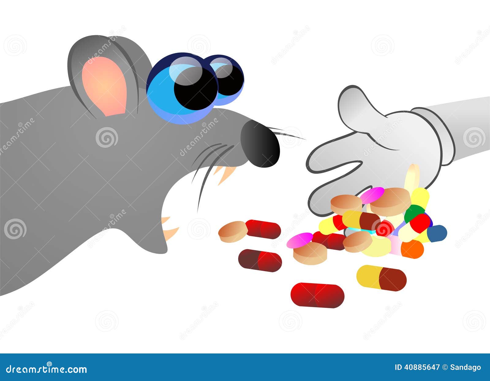 Rat and poison stock vector. Illustration of addict, character - 40885647