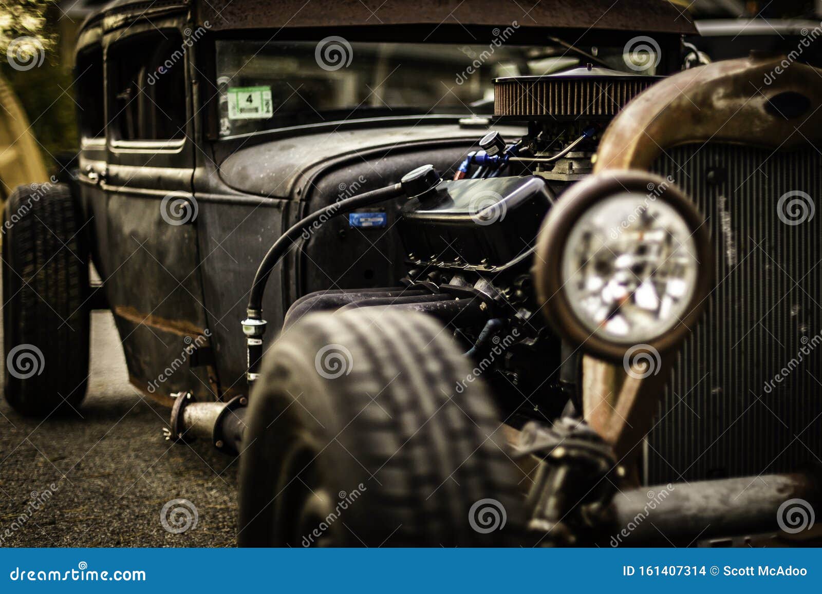Rat rod rustic vintage car stock photo. Image of vintage - 161407314