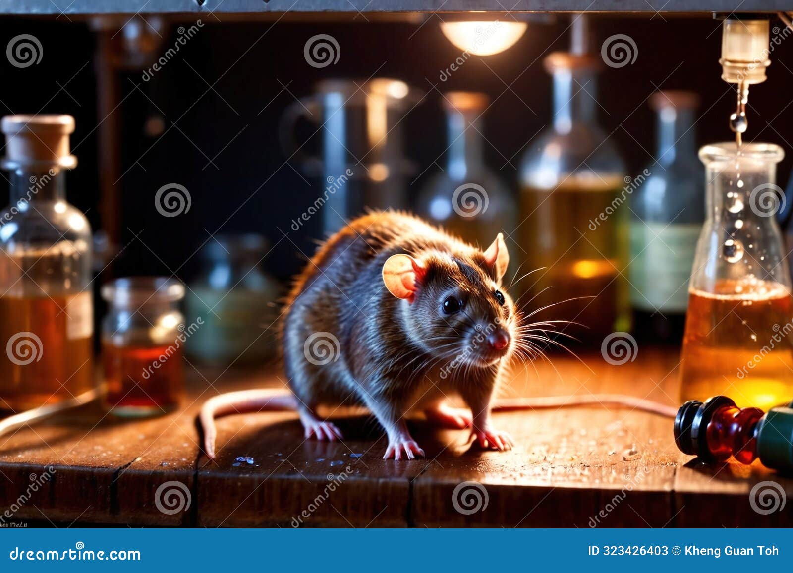 Rat in Science Laboratory, Experimental Animal Experiments, Animal ...