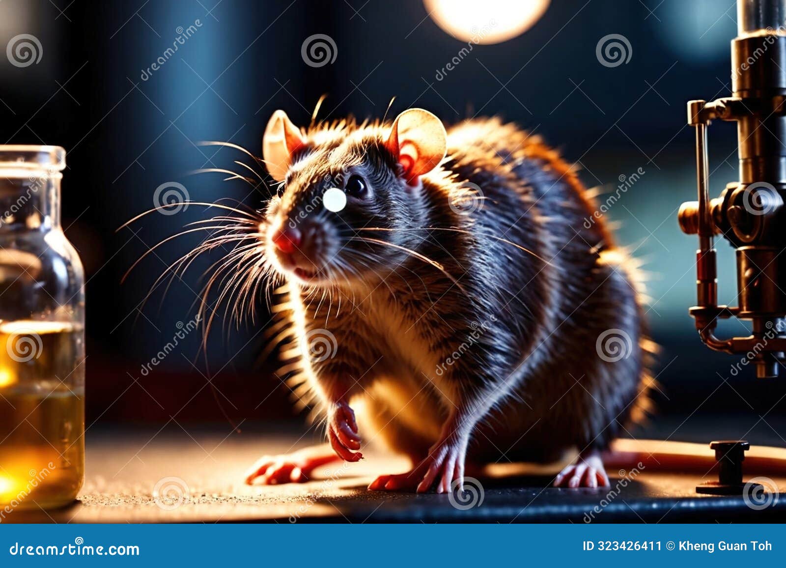 Rat in Science Laboratory, Experimental Animal Experiments, Animal ...