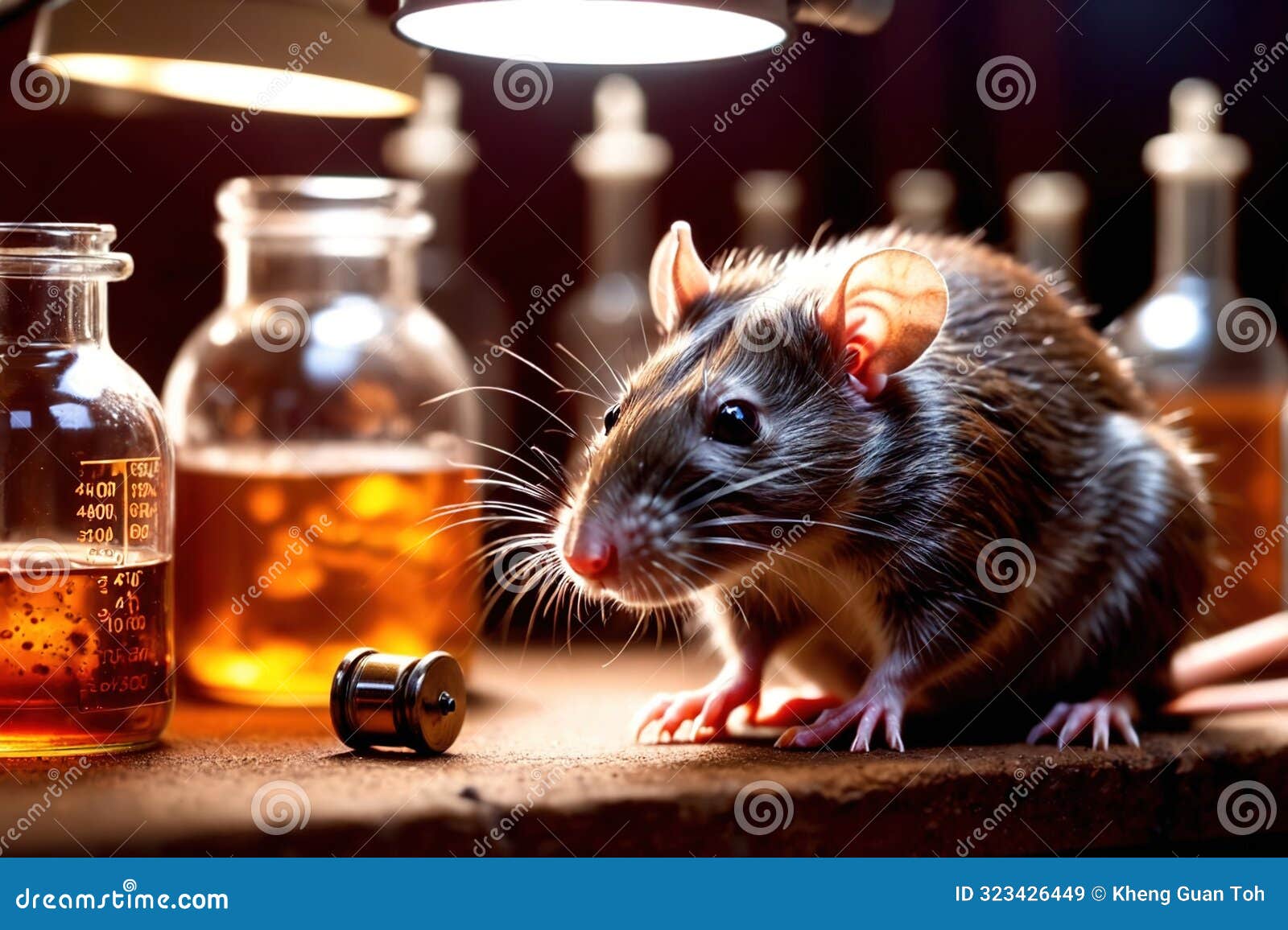Rat in Science Laboratory, Experimental Animal Experiments, Animal ...