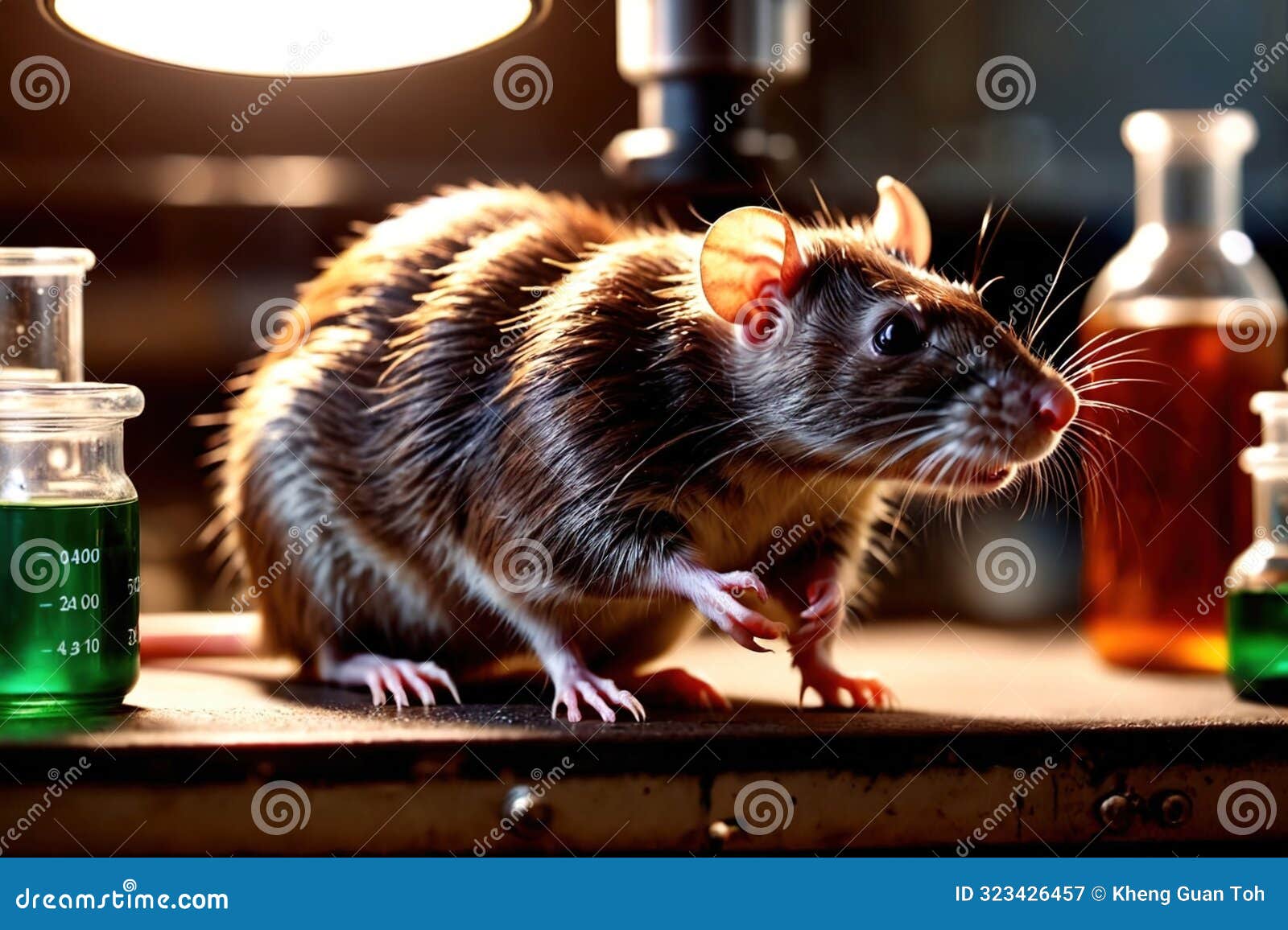 Rat in Science Laboratory, Experimental Animal Experiments, Animal ...