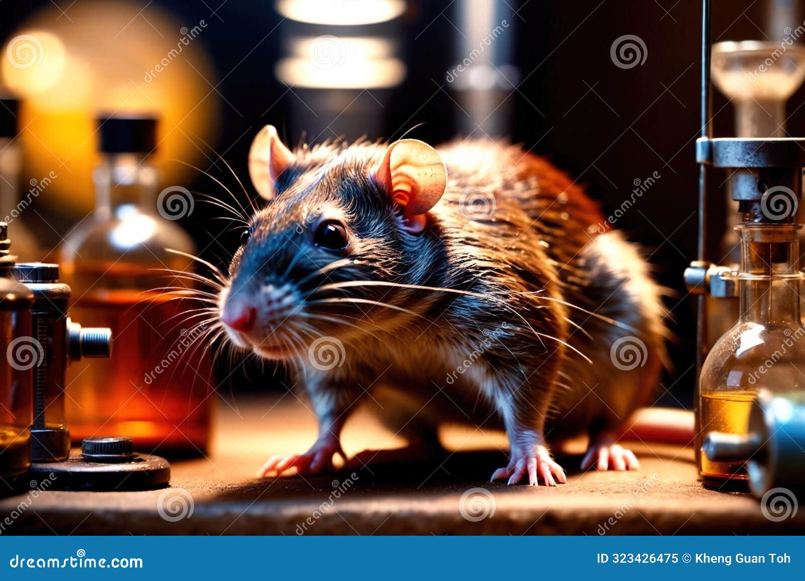 Rat in Science Laboratory, Experimental Animal Experiments, Animal ...