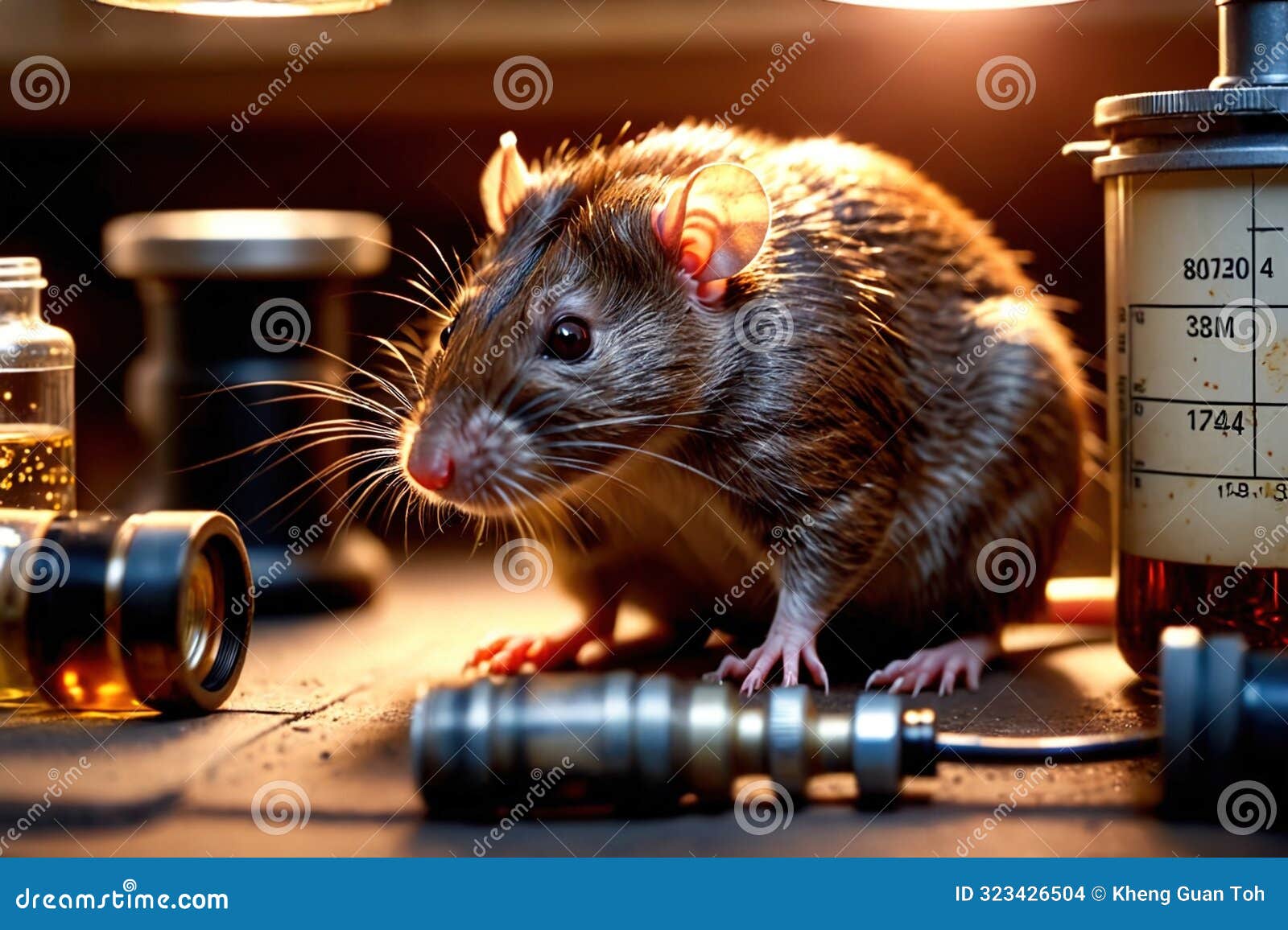 Rat in Science Laboratory, Experimental Animal Experiments, Animal ...
