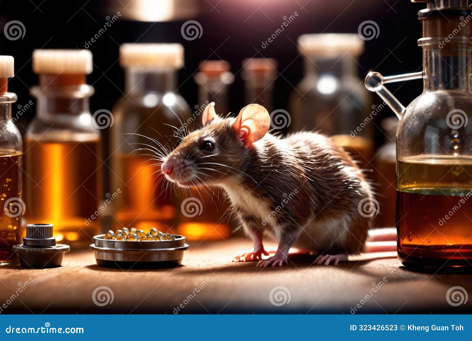 Rat in Science Laboratory, Experimental Animal Experiments, Animal ...