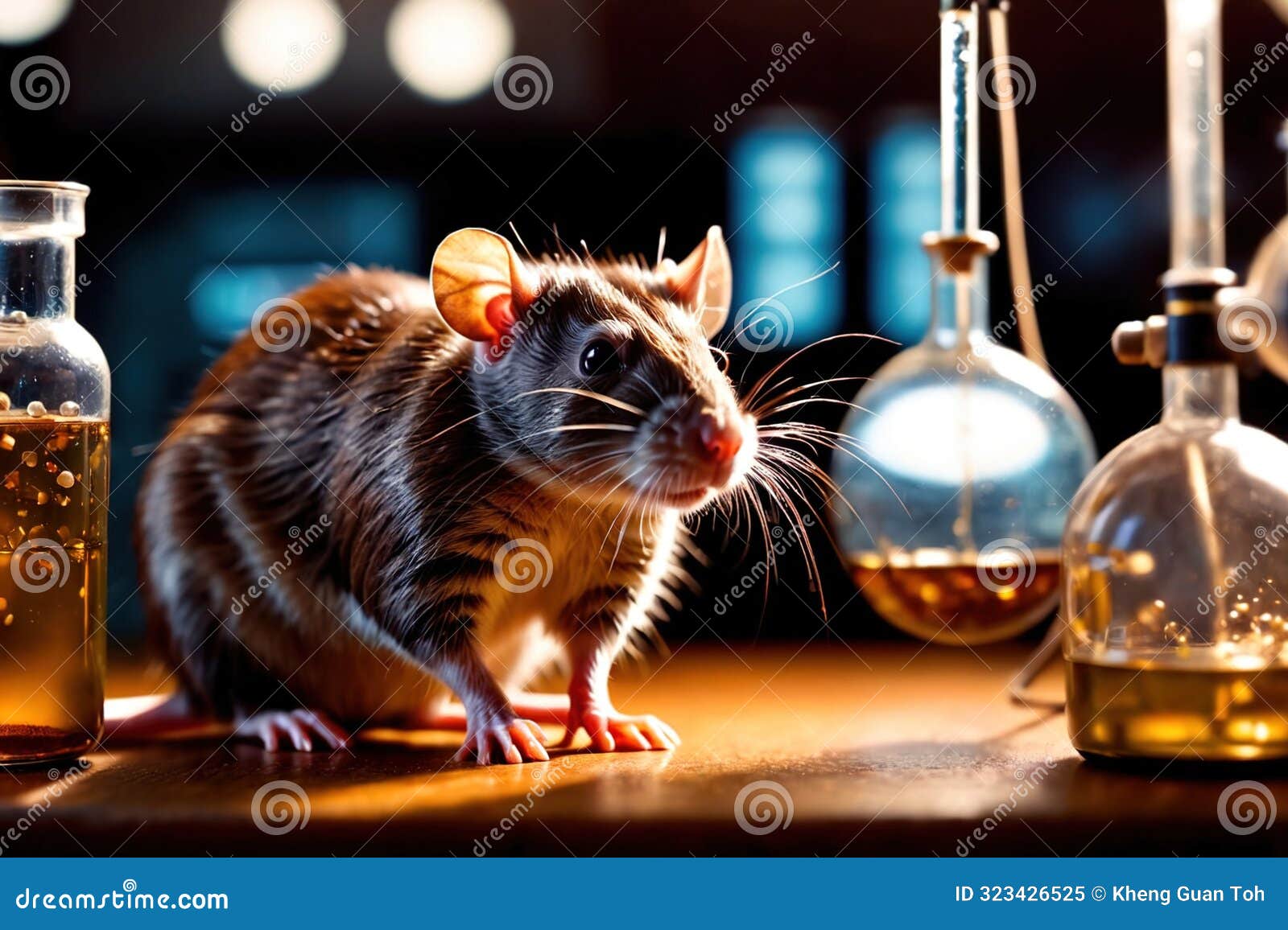 Rat in Science Laboratory, Experimental Animal Experiments, Animal ...
