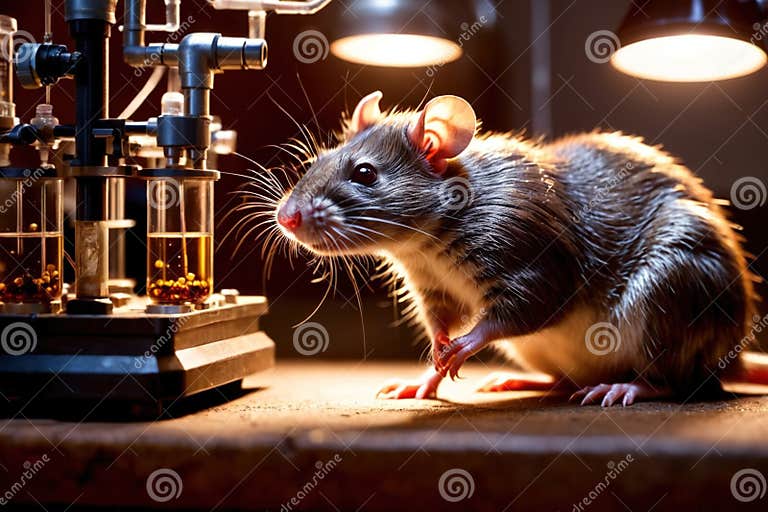 Rat in Science Laboratory, Experimental Animal Experiments, Animal ...