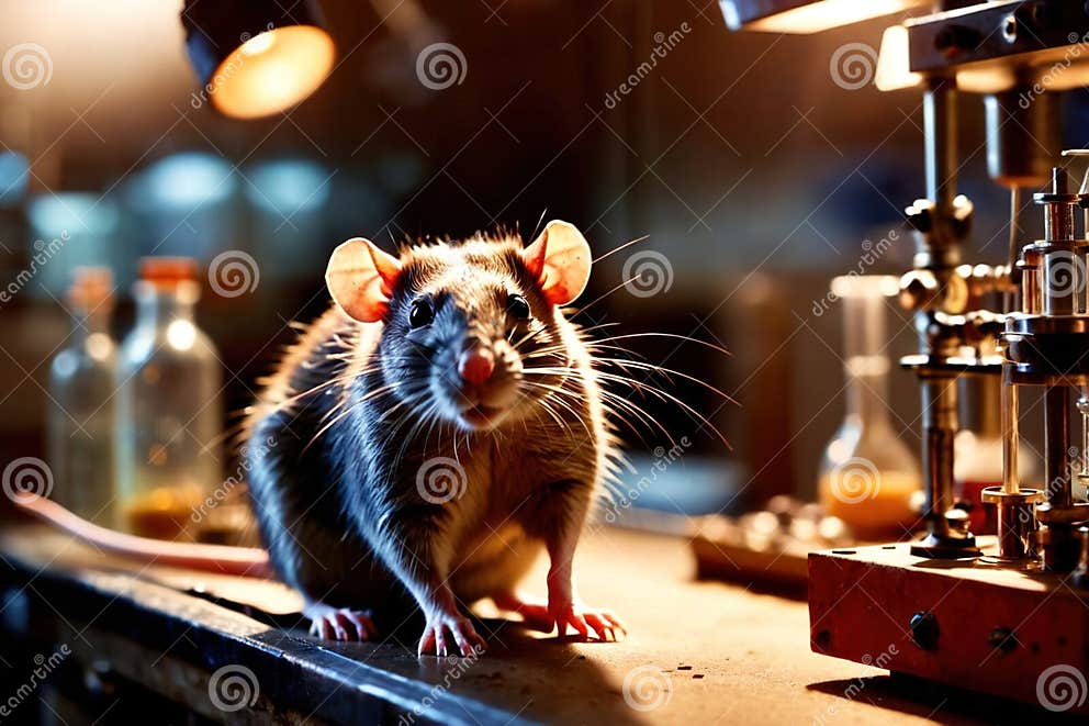 Rat in Science Laboratory, Experimental Animal Experiments, Animal ...