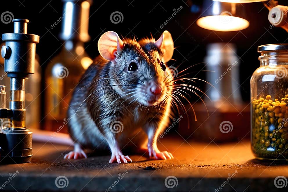 Rat in Science Laboratory, Experimental Animal Experiments, Animal ...