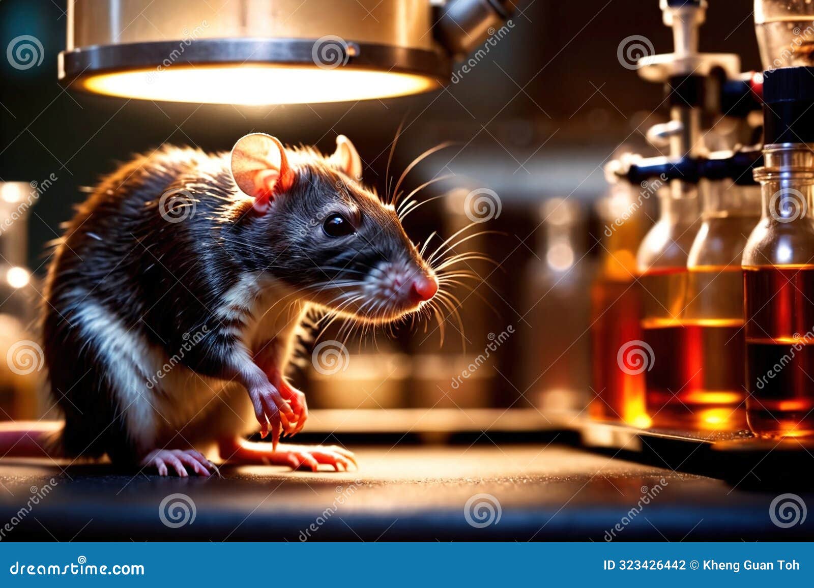 Rat in Science Laboratory, Experimental Animal Experiments, Animal ...