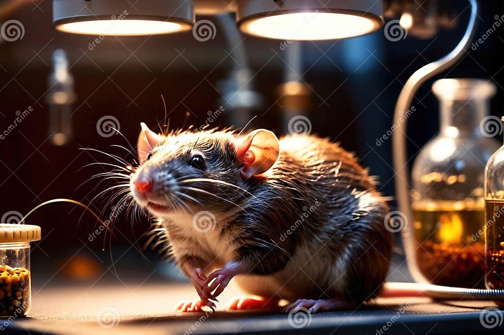 Rat in Science Laboratory, Experimental Animal Experiments, Animal ...