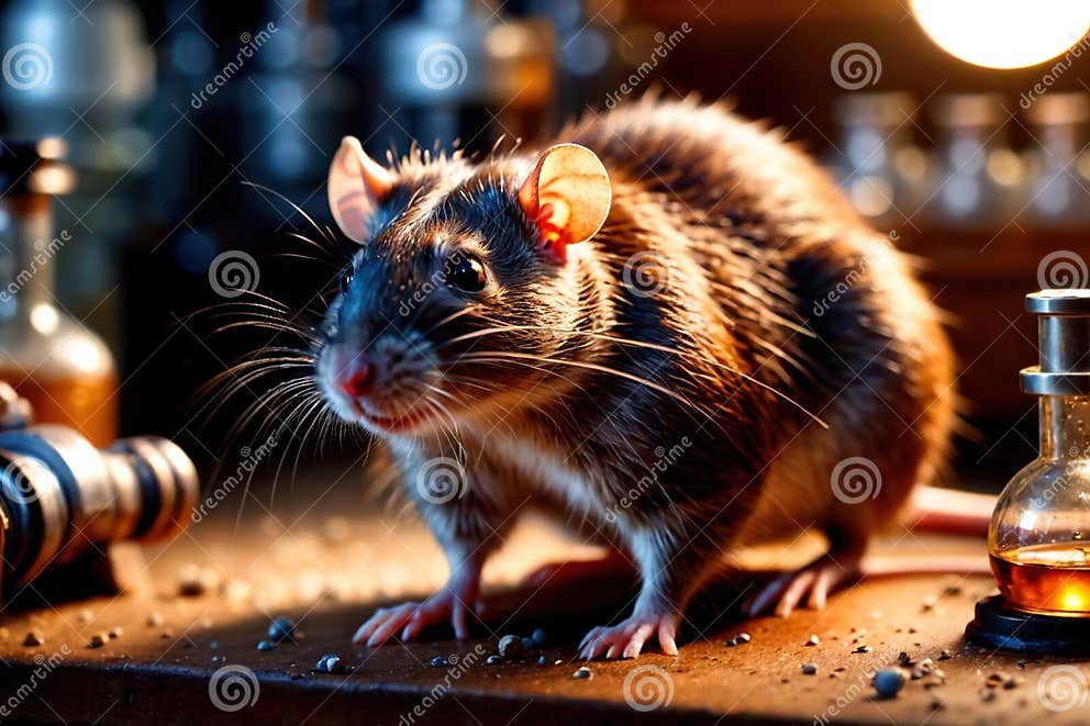 Rat in Science Laboratory, Experimental Animal Experiments, Animal ...