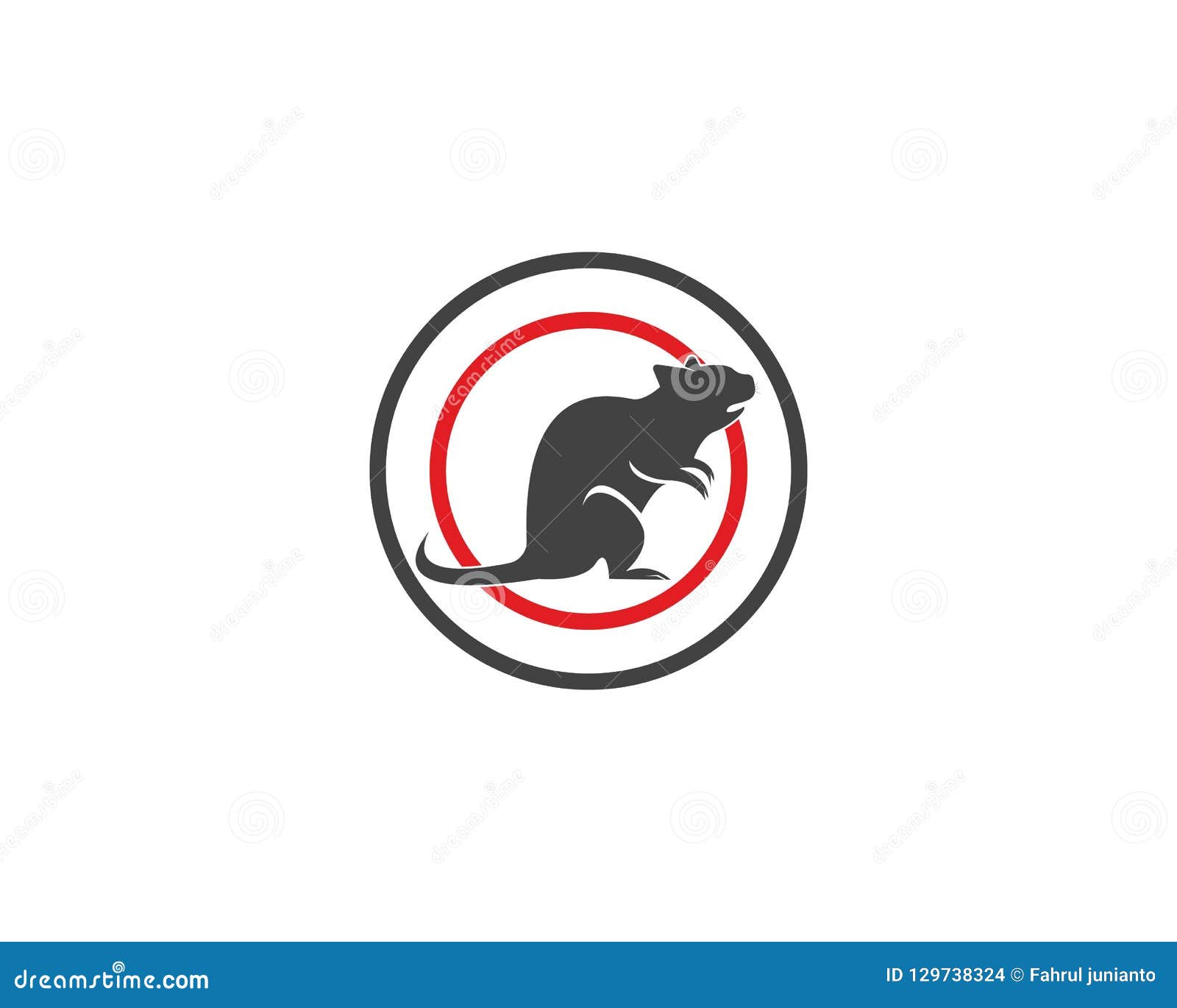 Rat Silhouette Logo Design Graphic Stock Vector - Illustration of ...