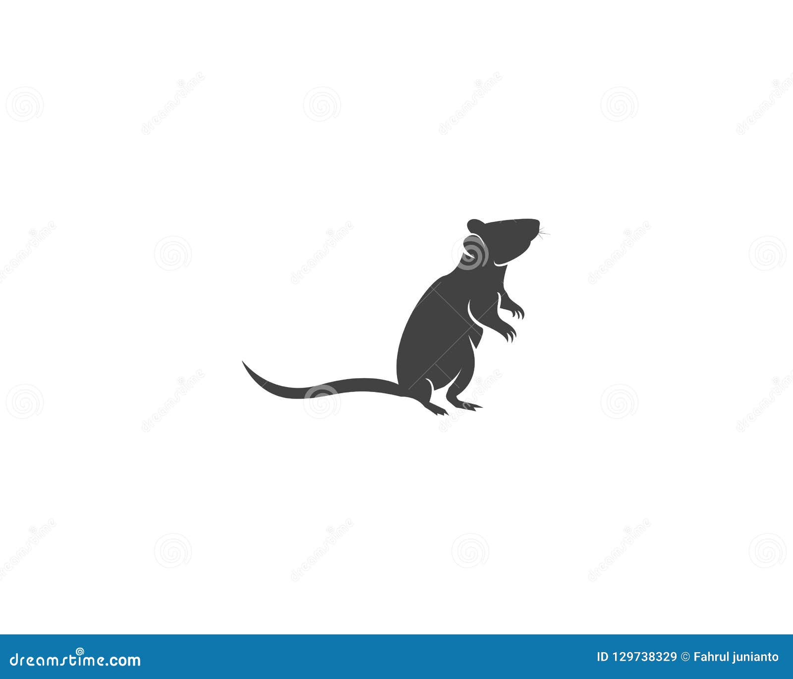 Rat Silhouette Logo Design Graphic Stock Vector - Illustration of black ...