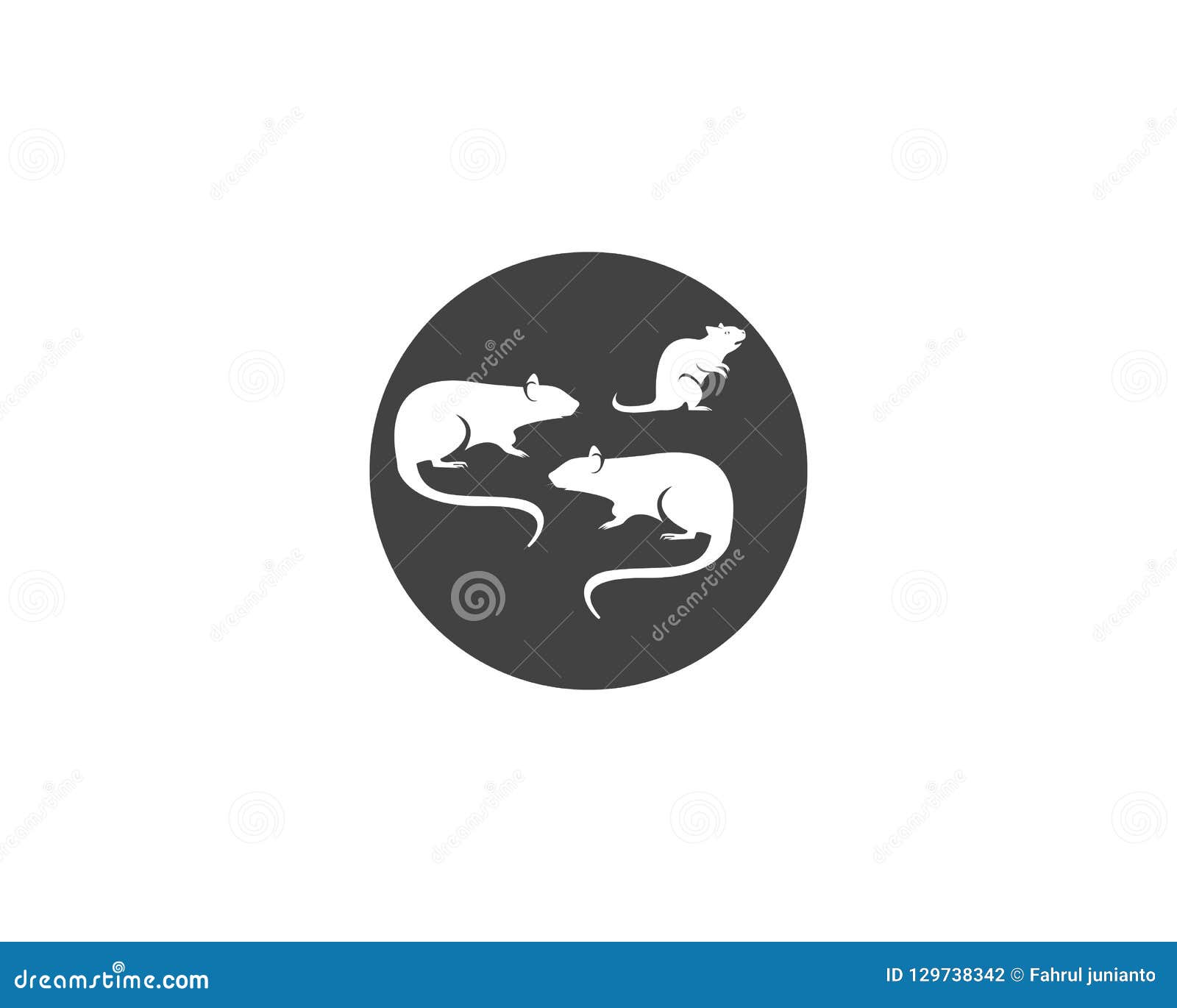 Rat Silhouette Logo Design Graphic Stock Vector - Illustration of ...