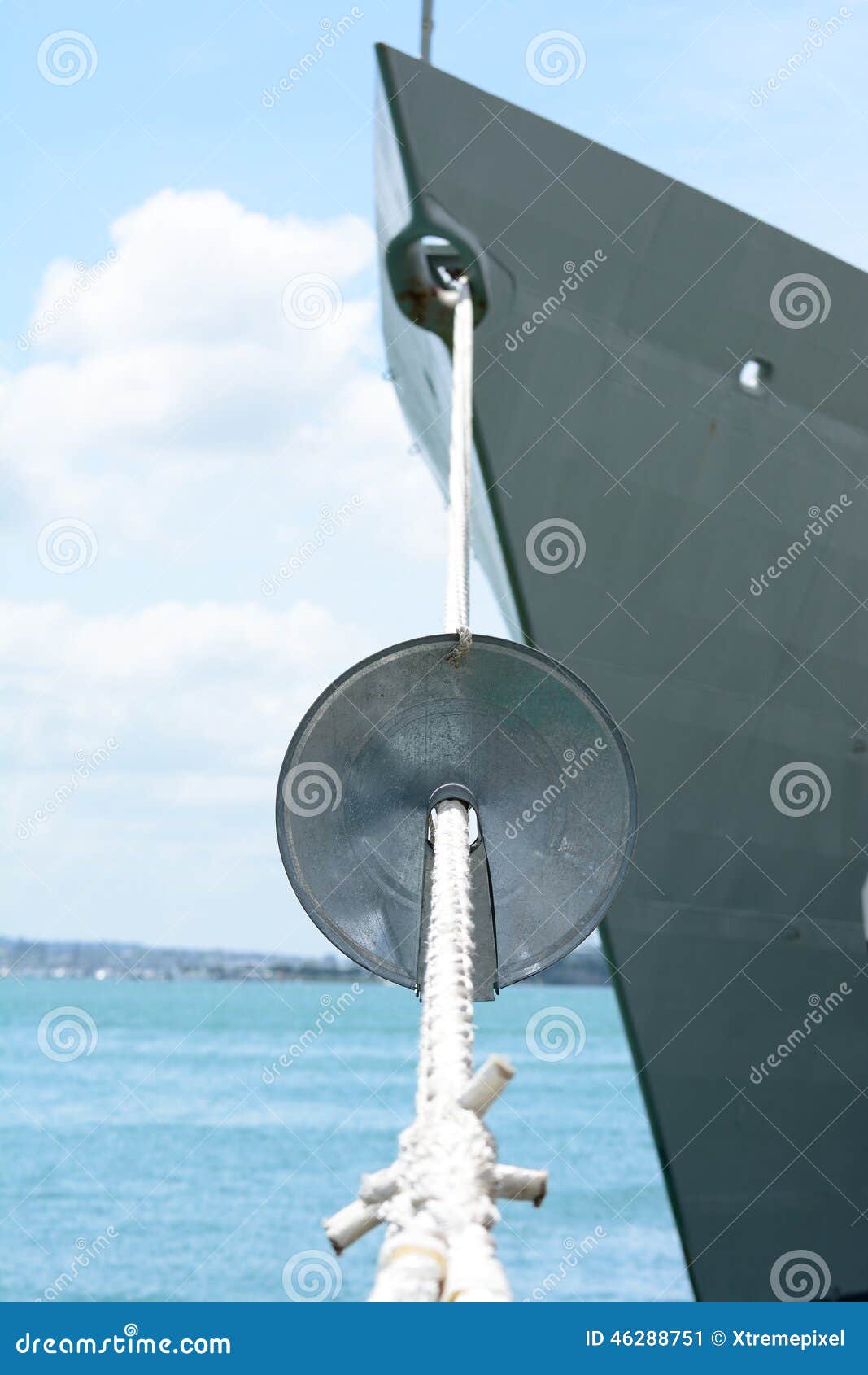 Rat Trap on a Ships Mooring Line Stock Image - Image of mooring, trap ...