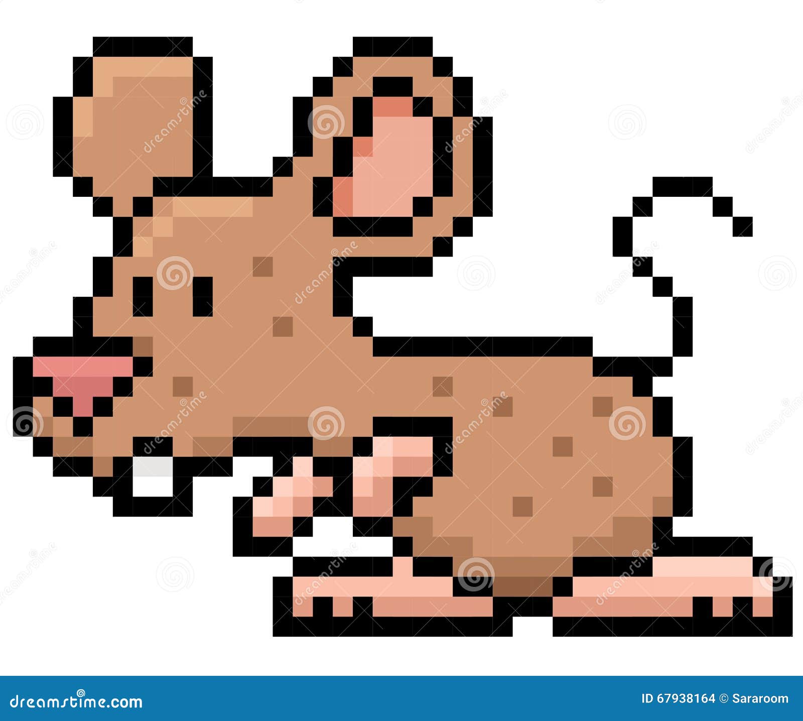 Rat stock vector. Illustration of smile, beckon, tail - 67938164