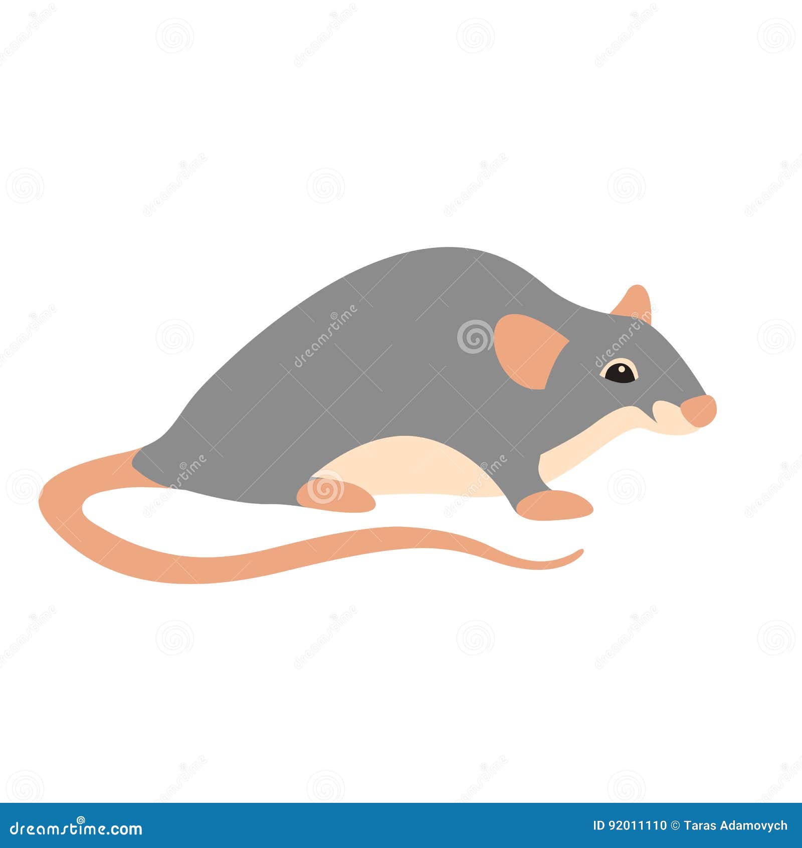 Rat Vector Illustration Style Flat Stock Vector - Illustration of ...