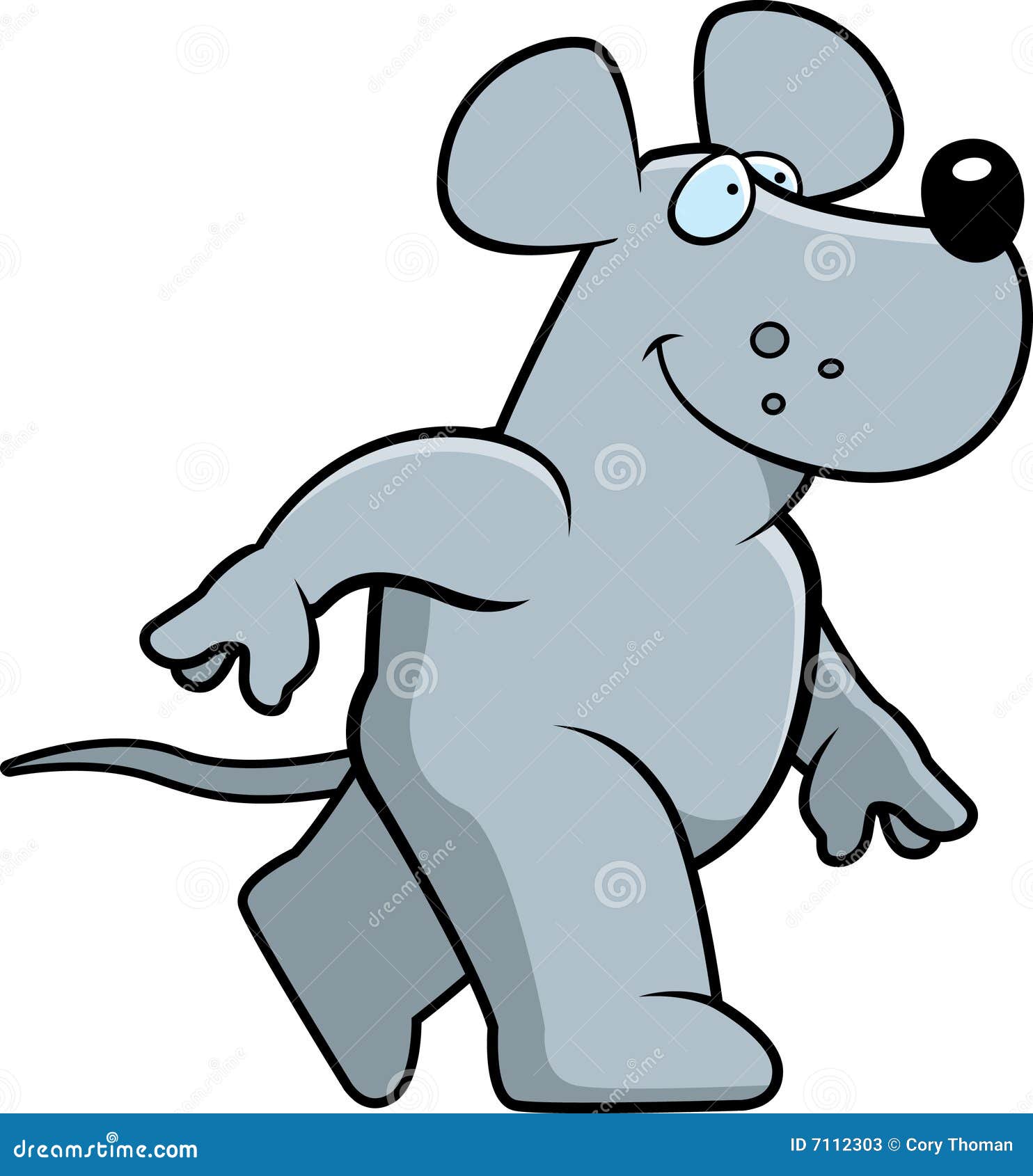 Rat Walking stock vector. Illustration of cartoon, walking - 7112303