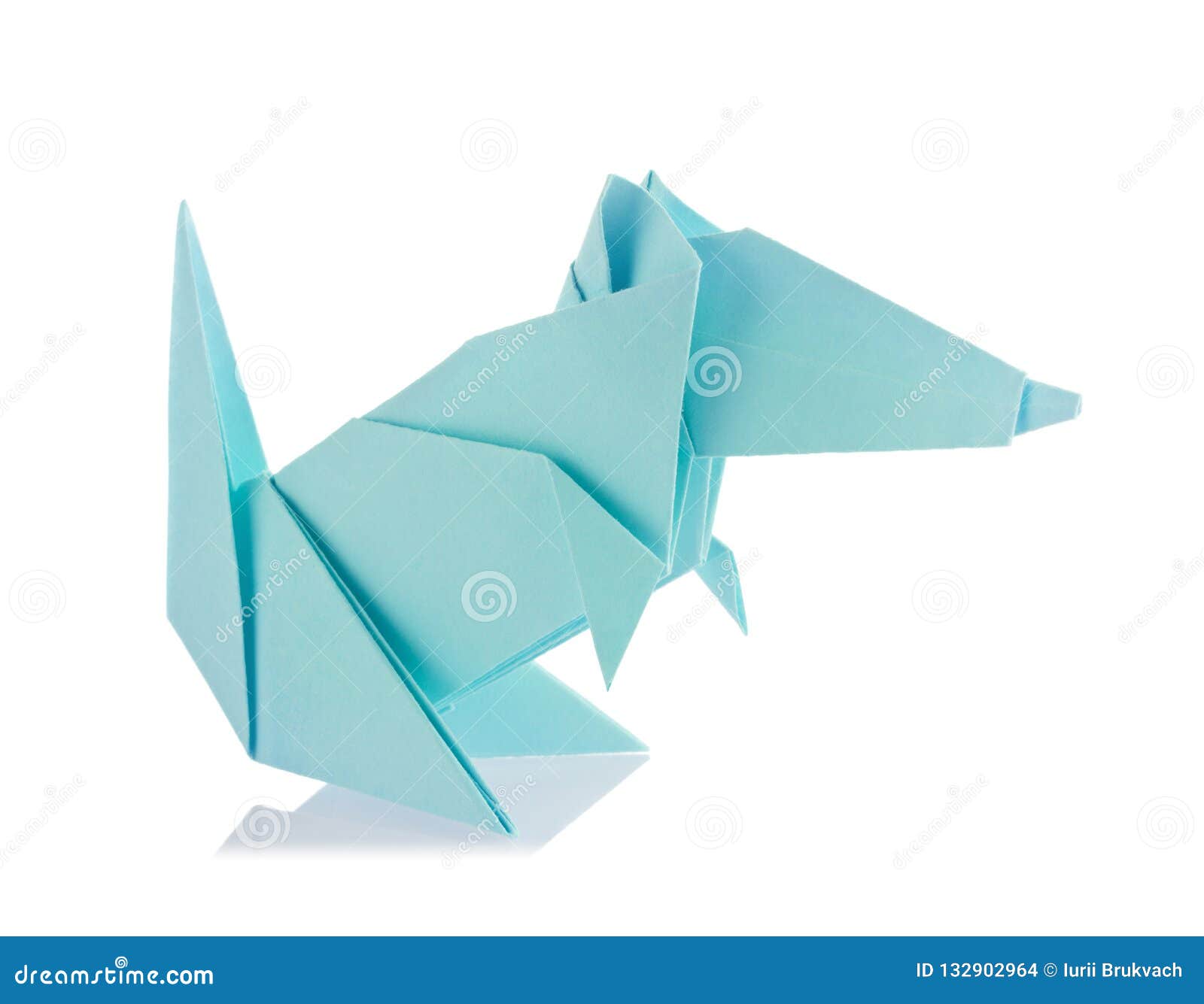 Rata Azul De La Papiroflexia Foto de archivo - Imagen de fondo, fauna ...