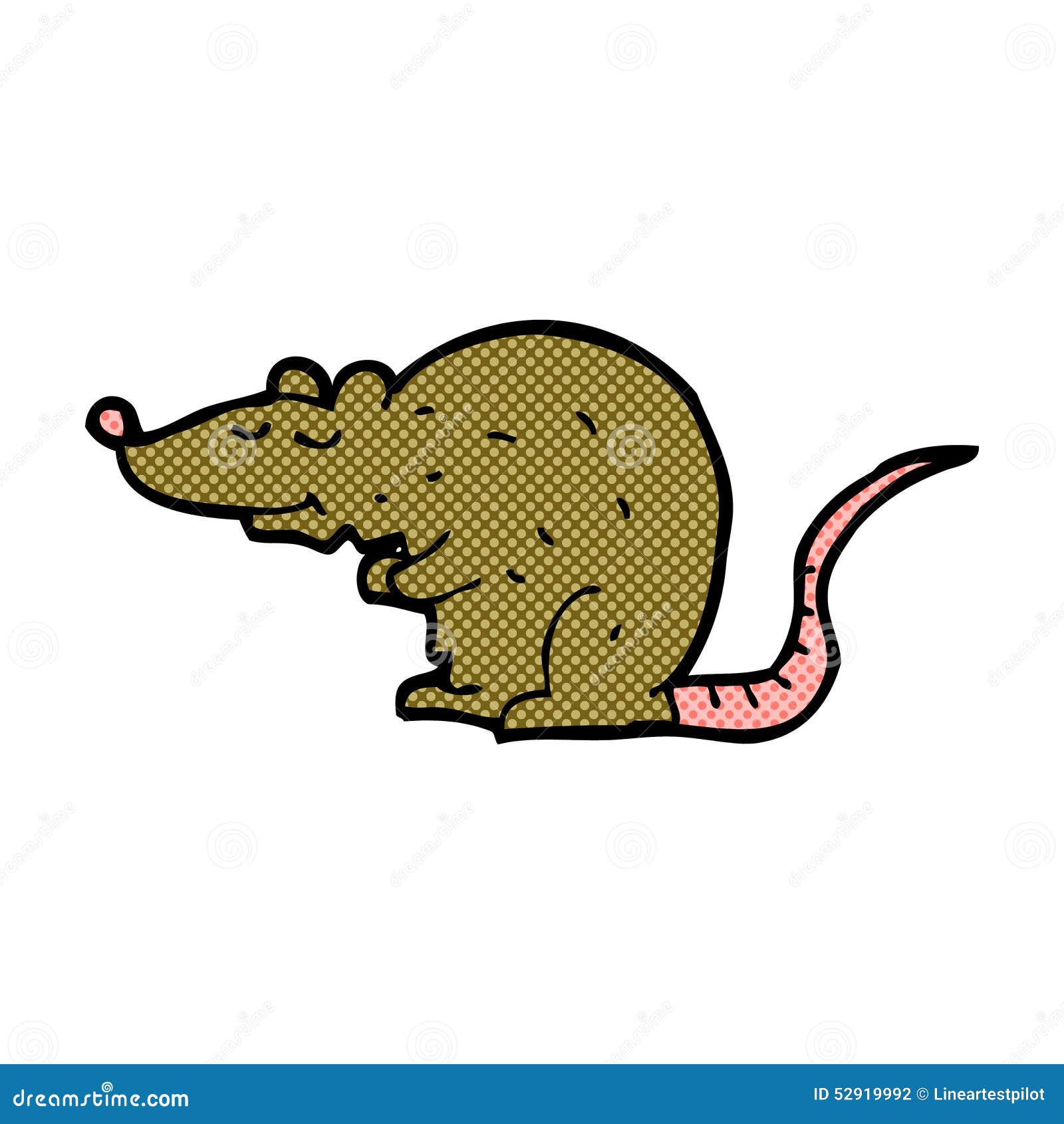 Rata Cómica De La Historieta Stock de ilustración - Ilustración de ...
