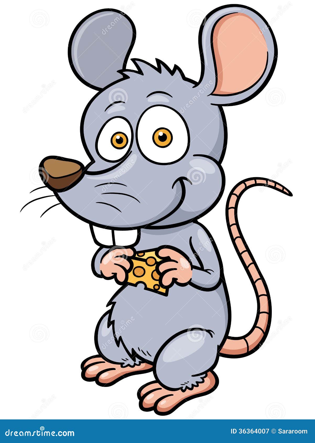 Rata de la historieta ilustración del vector. Ilustración de colorante ...