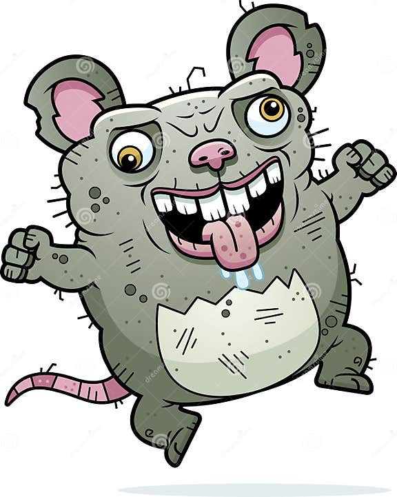 Rata fea loca ilustración del vector. Ilustración de unattractive ...