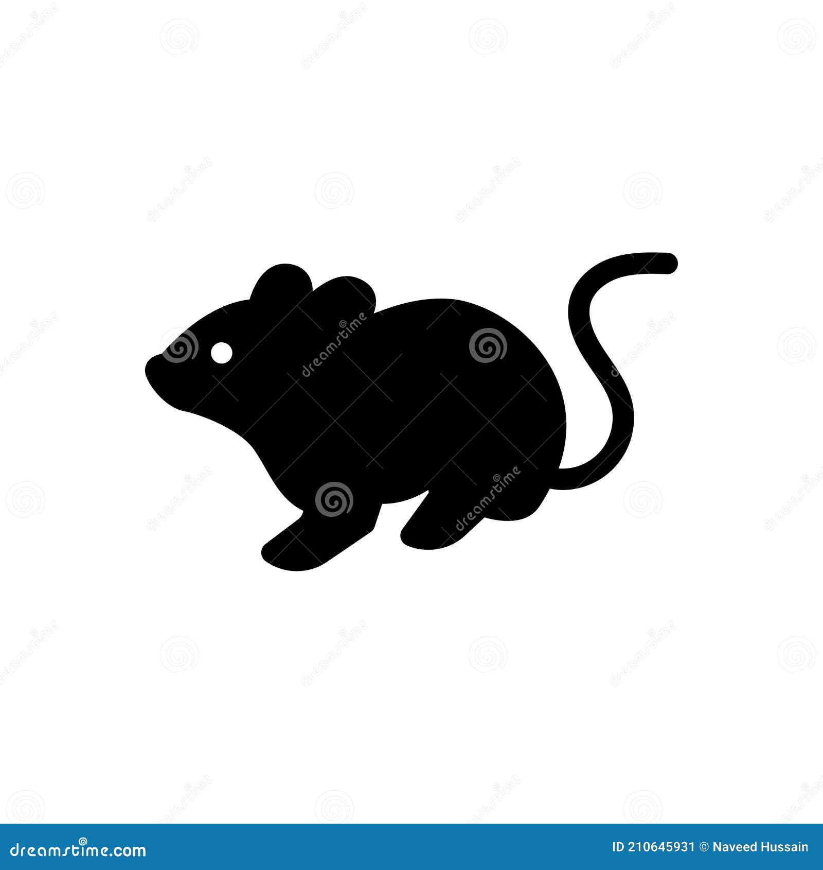 Rata ilustración del vector. Ilustración de icono, vector - 210645931