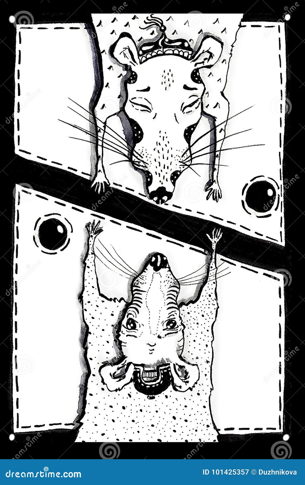 Rata triste dos imagen de archivo. Imagen de concepto - 101425357