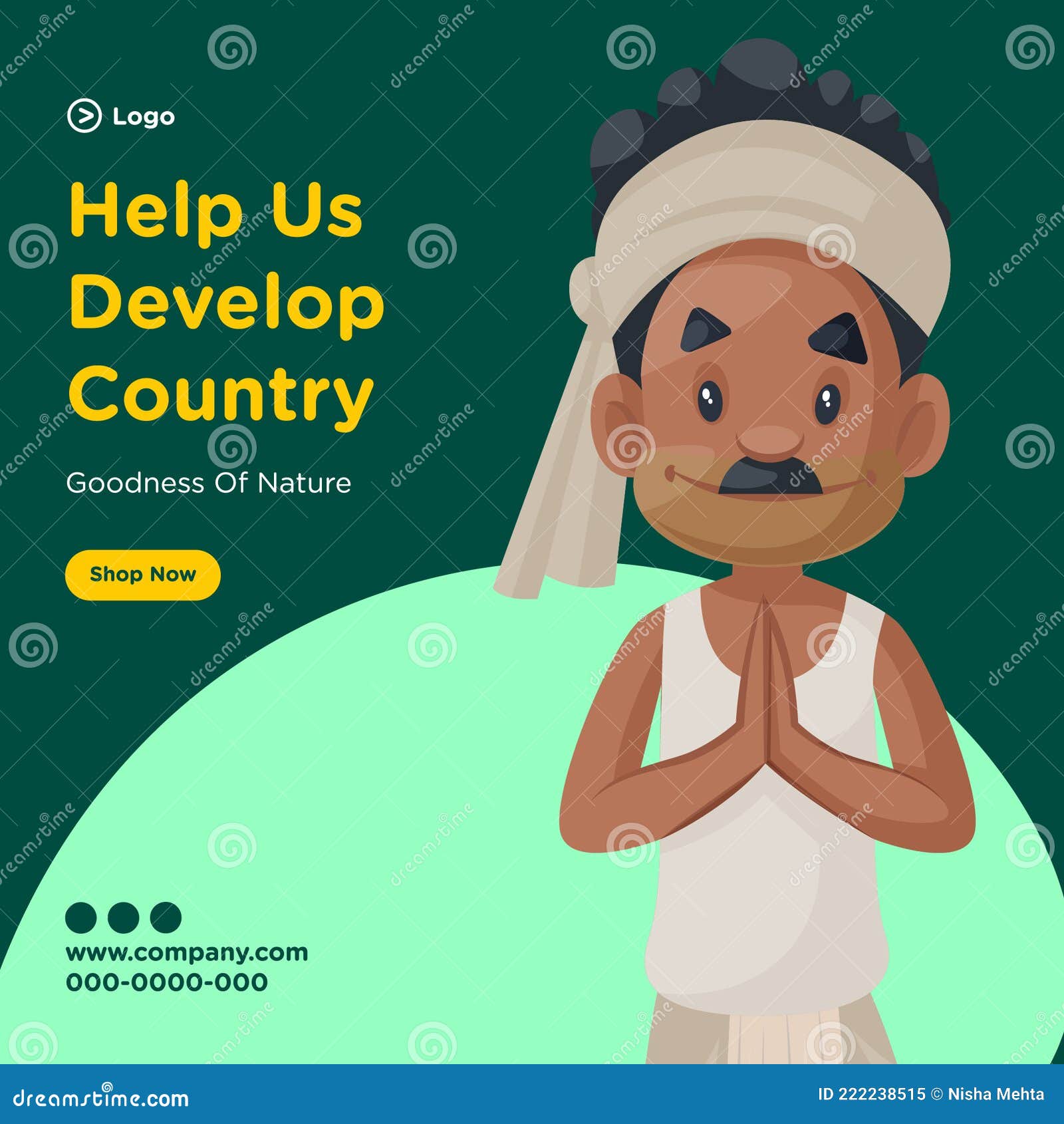 Banner Design of Goodness of Nature Stock Vector - Illustration of ...