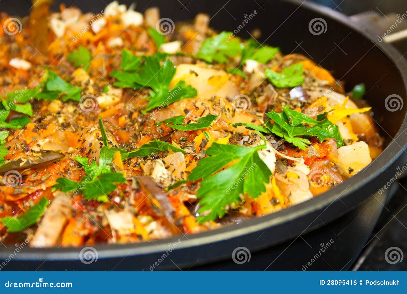 Ratatouille, hot vegetable stock photo. Image of marrow - 28095416