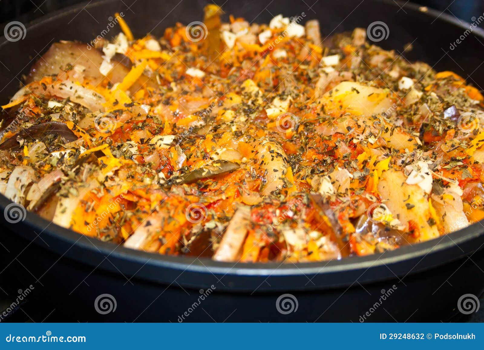 Ratatouille, hot vegetable stock photo. Image of horizontal - 29248632