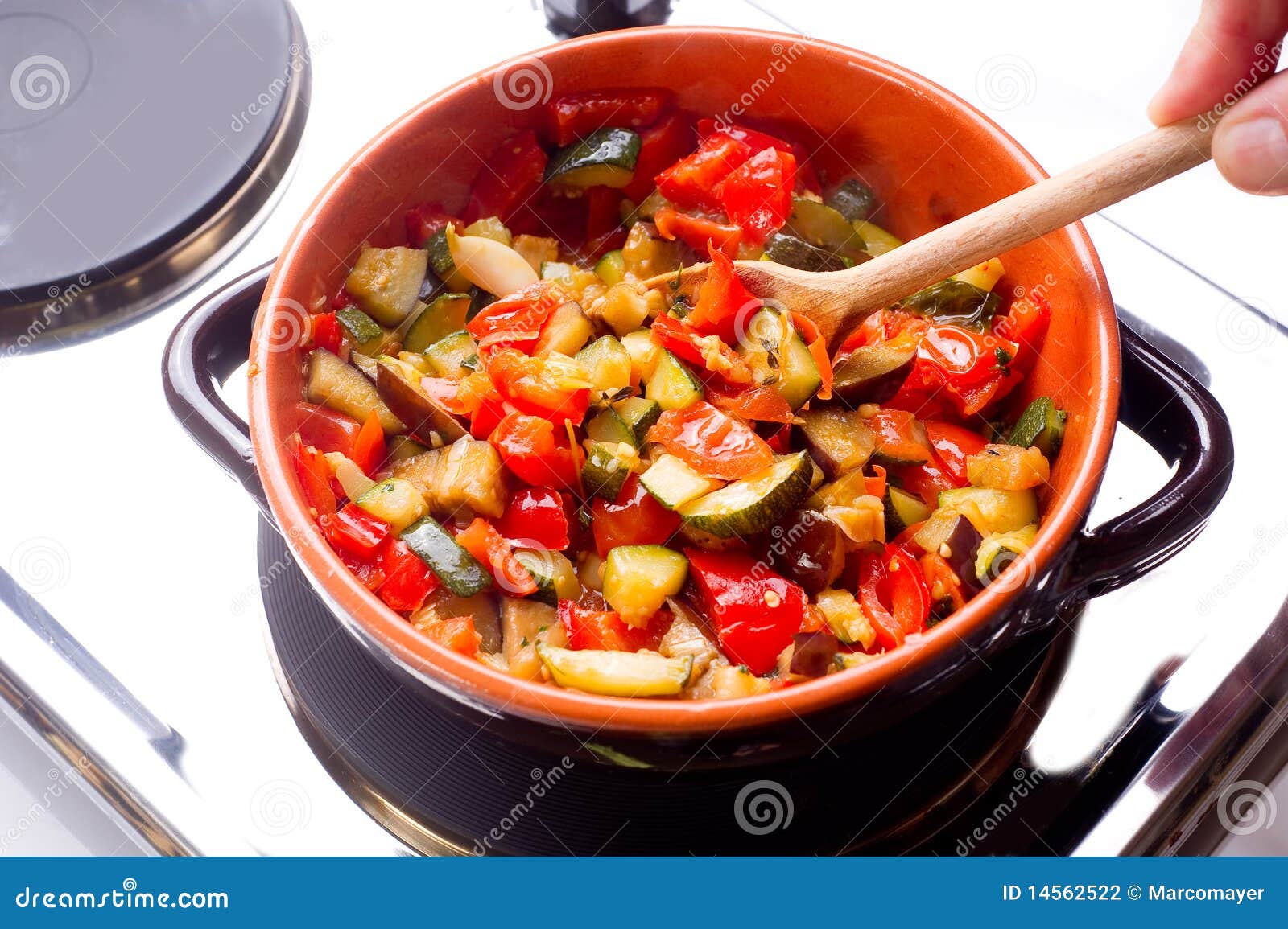 Ratatouille with spoon stock photo. Image of lunch, france - 14562522