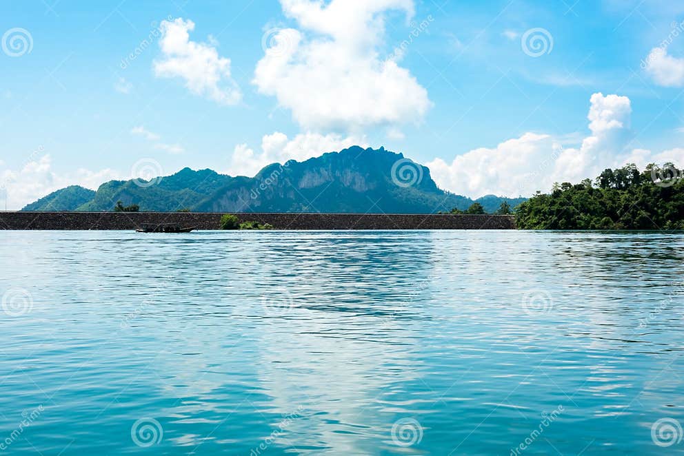 Ratchaprapa Dam stock photo. Image of hydro, blue, power - 47394260