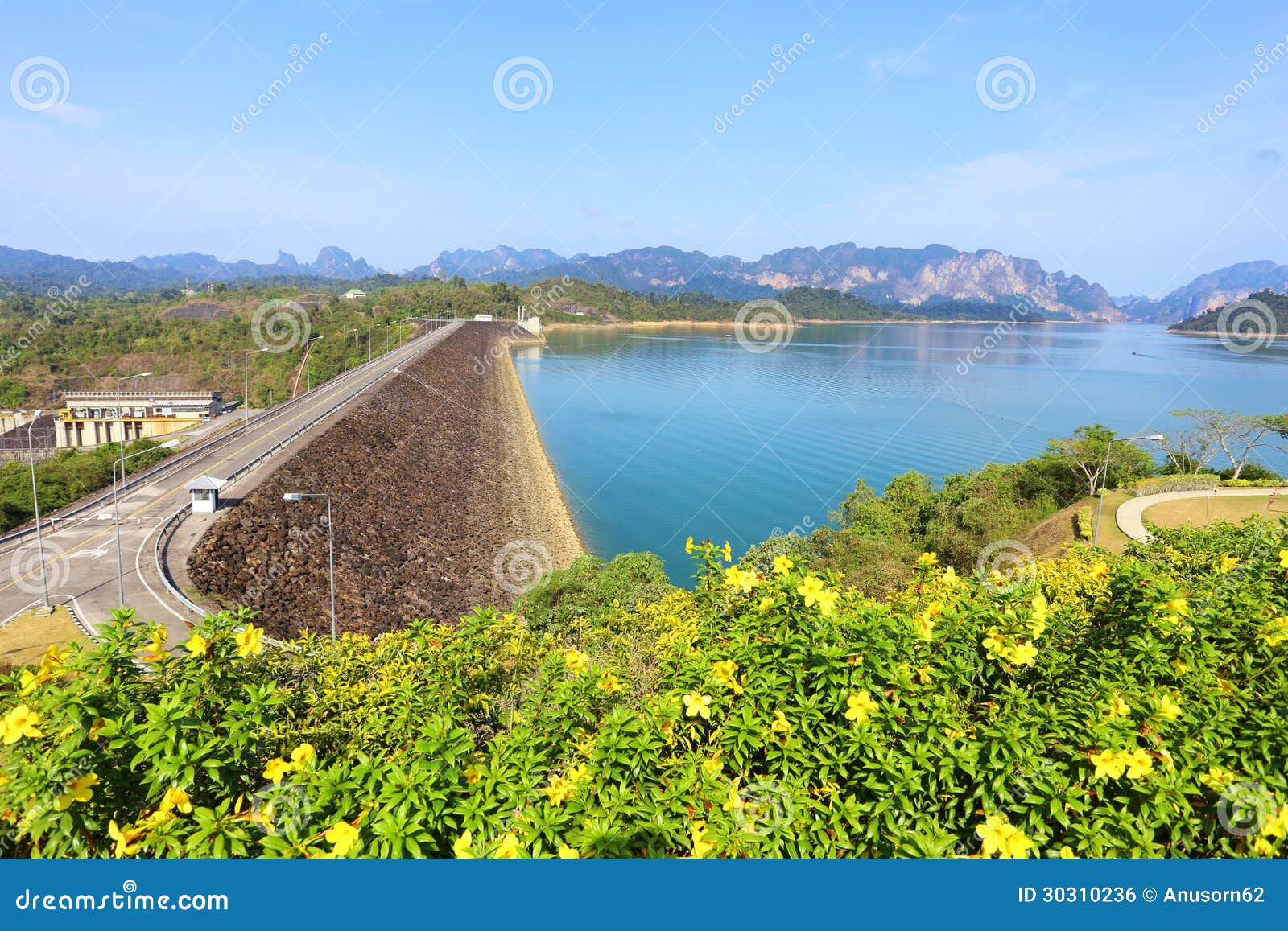 Ratchaprapa Dam in Surat Thani Stock Photo - Image of peace, abundance ...