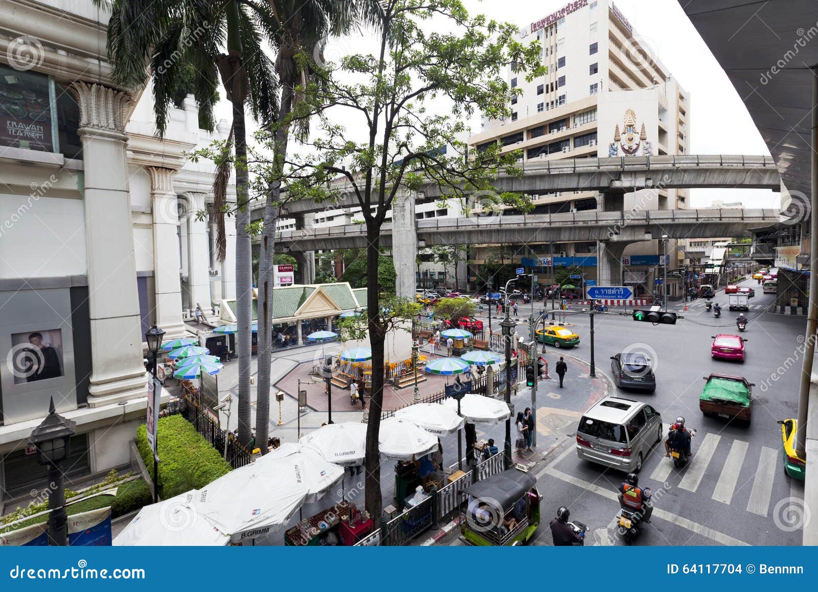 Ratchaprasong District in Bangkok Editorial Stock Image - Image of ...