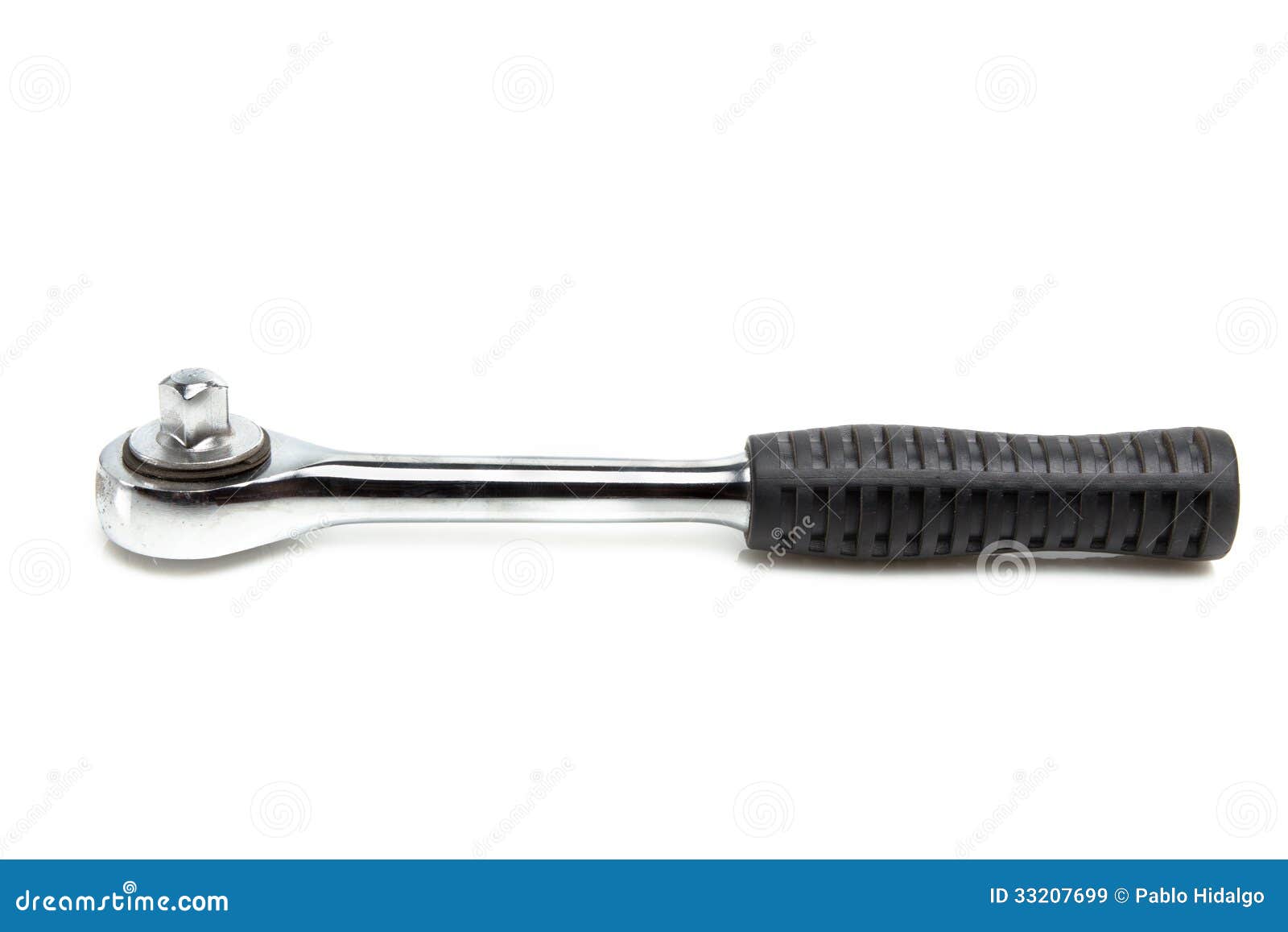 Ratchet of Interchangeable Heads Stock Image - Image of steel, isolated ...
