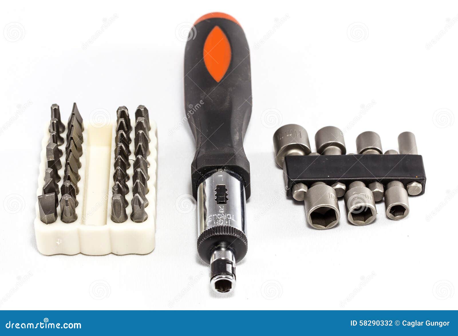 Ratchet Screwdriver Tool Kit Stock Photo - Image of steel, socket: 58290332