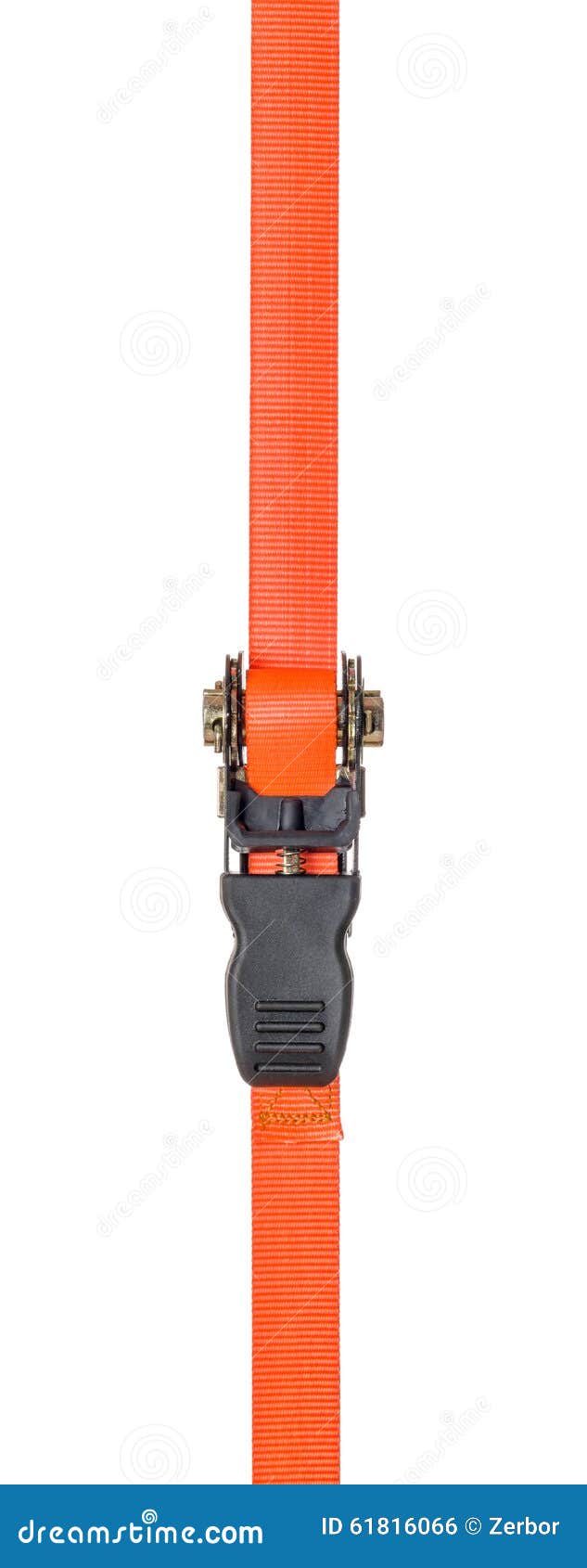Ratchet Strap on a White Background Stock Photo - Image of secure ...