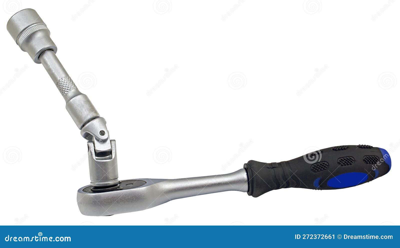 Ratchet Wrench with Rubberized Handle with Hexagonal Socket Stock Image ...