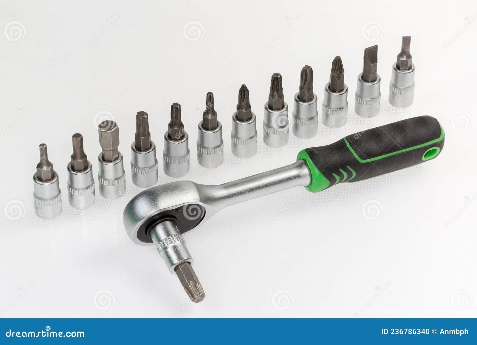 Ratchet Wrench with Inserted Torx Shape Bit, Interchangeable Bits Set ...