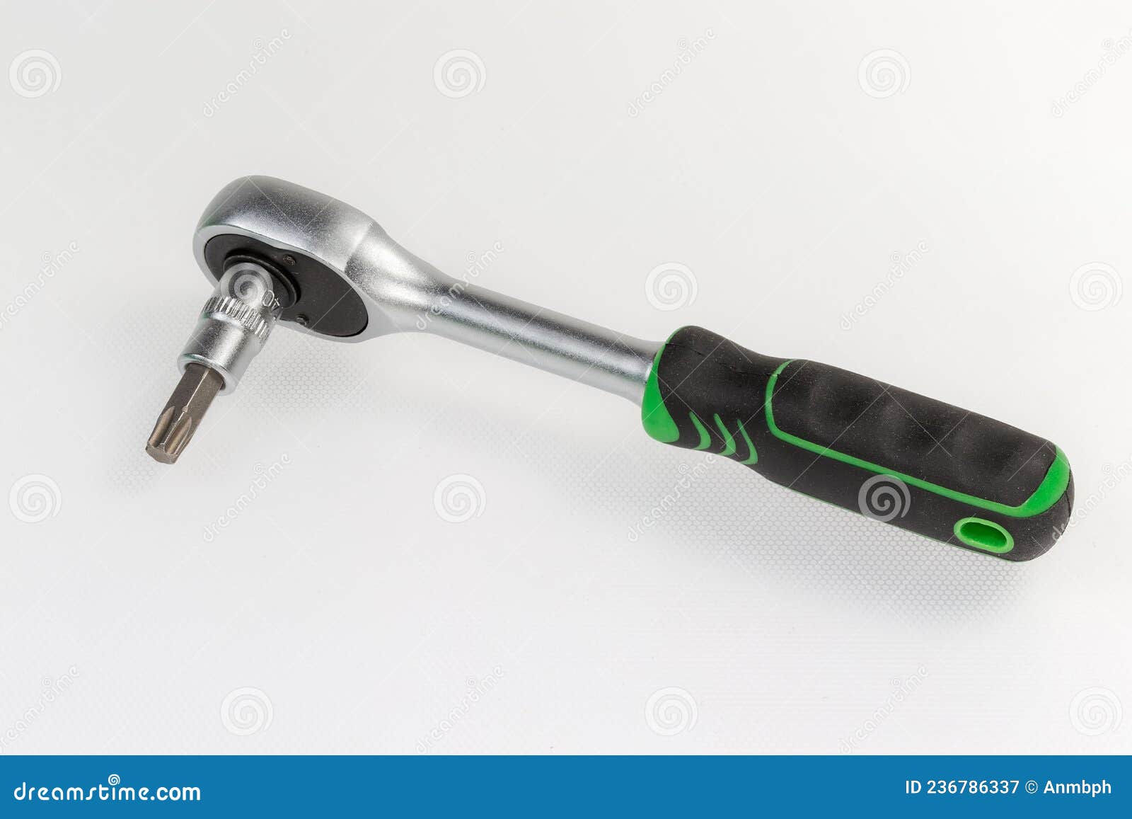 Ratchet Wrench with Inserted Torx Shape Interchangeable Bit Stock Image ...