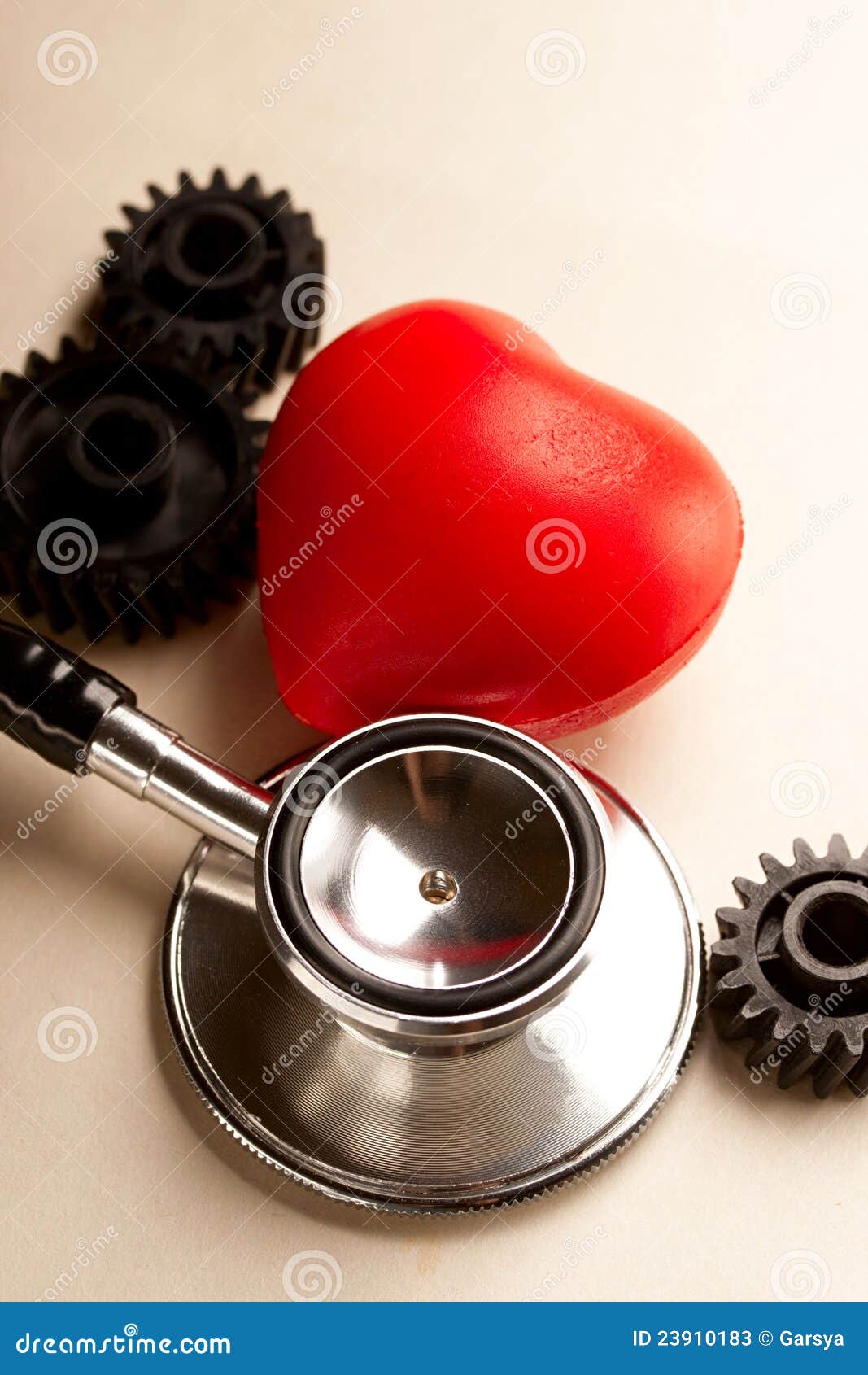 Ratchets, Stethoscope and Heart Stock Image - Image of engineering ...